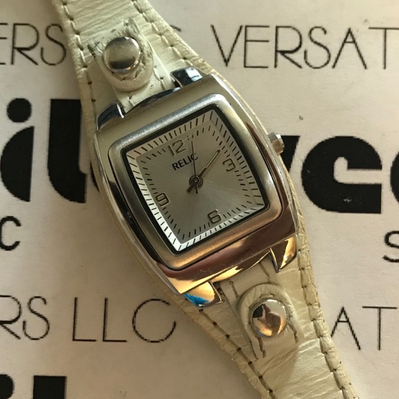 Relic | Accessories | Relic Watch Genuine Leather Band Working | Poshmark